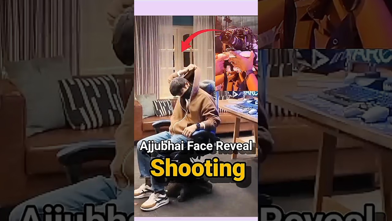 Total Gaming Face Reveal Shooting🤫 || Ajjubhai Face Reveal😱 || #shorts ...