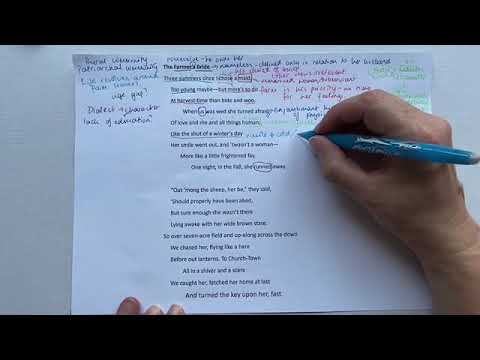 The Farmer's Bride Annotation - YouTube
