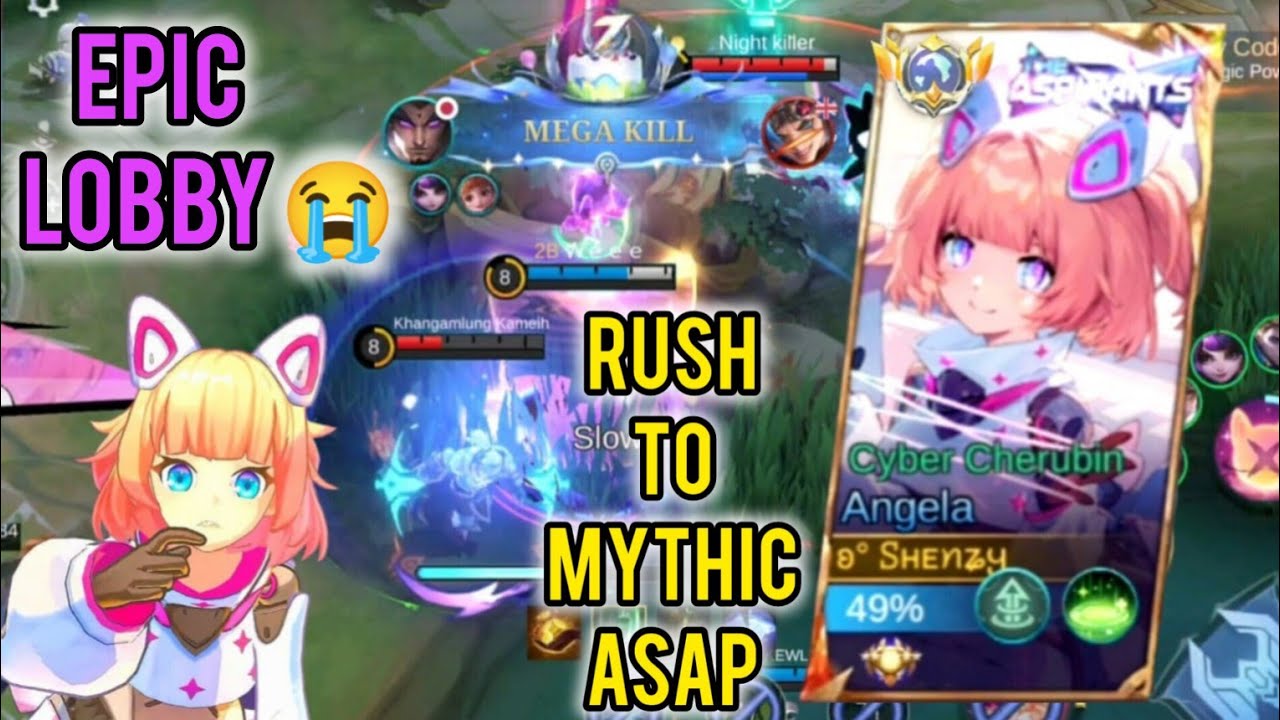 ANGELA RUSH TO MYTHIC | GLOBAL ANGELA GAMEPLAY | BEST SUPPORT IN MATCH ...