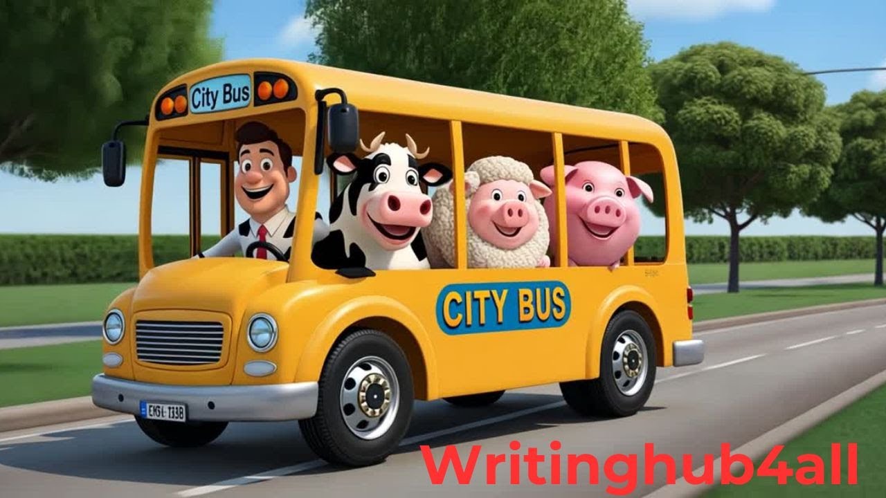 The Animals On The Bus | Children Sing Along | Animal Song | Sound Of ...