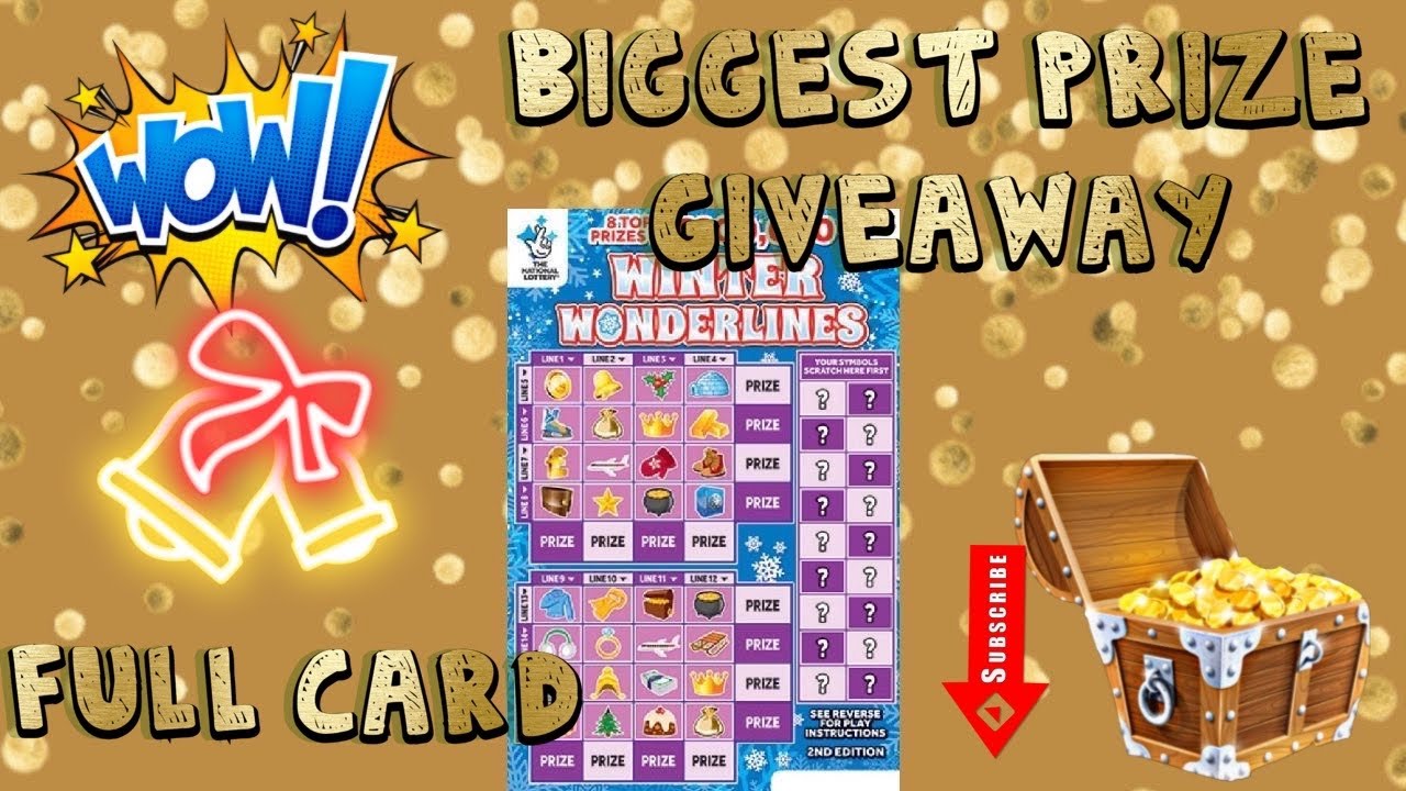 ⭐️ FULL SCRATCH CARD ⭐️ BIGGEST GIVEAWAY EVER ON MY CHANNEL ⭐️ BIG ...
