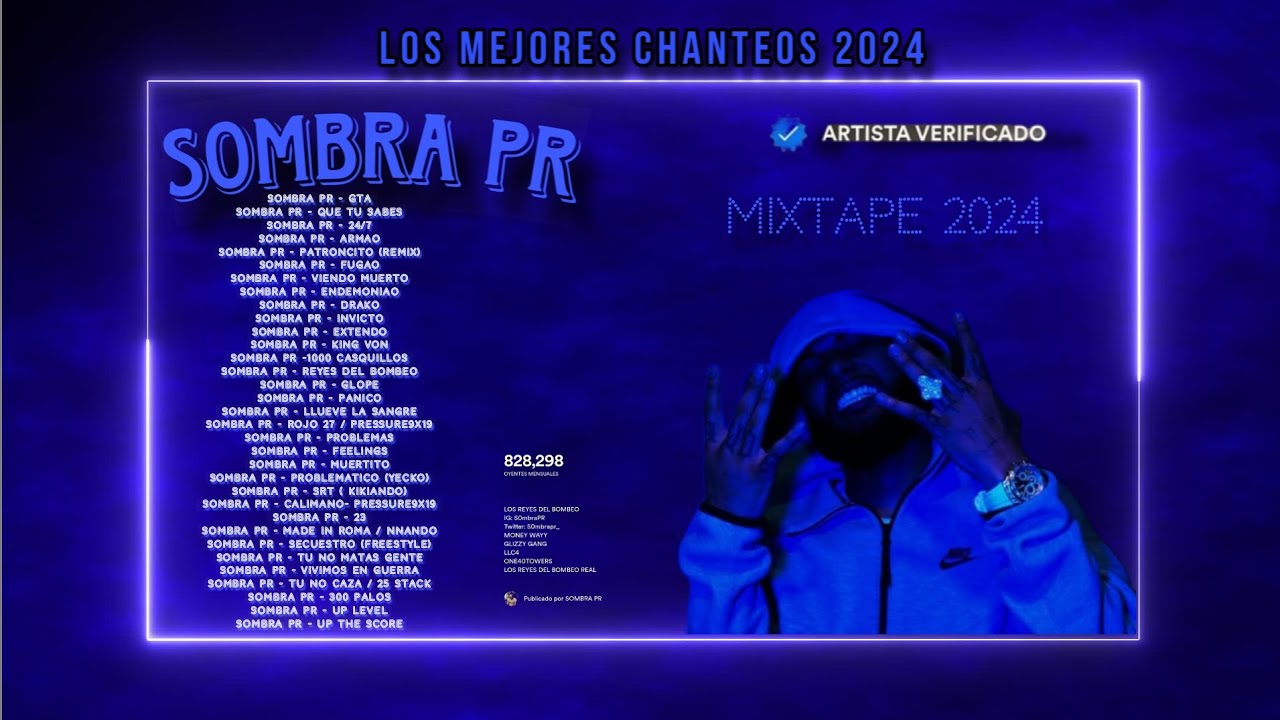 SOMBRA PR - MixTape 2024 | Los Mejores Chanteos ☂️👹 - YouTube