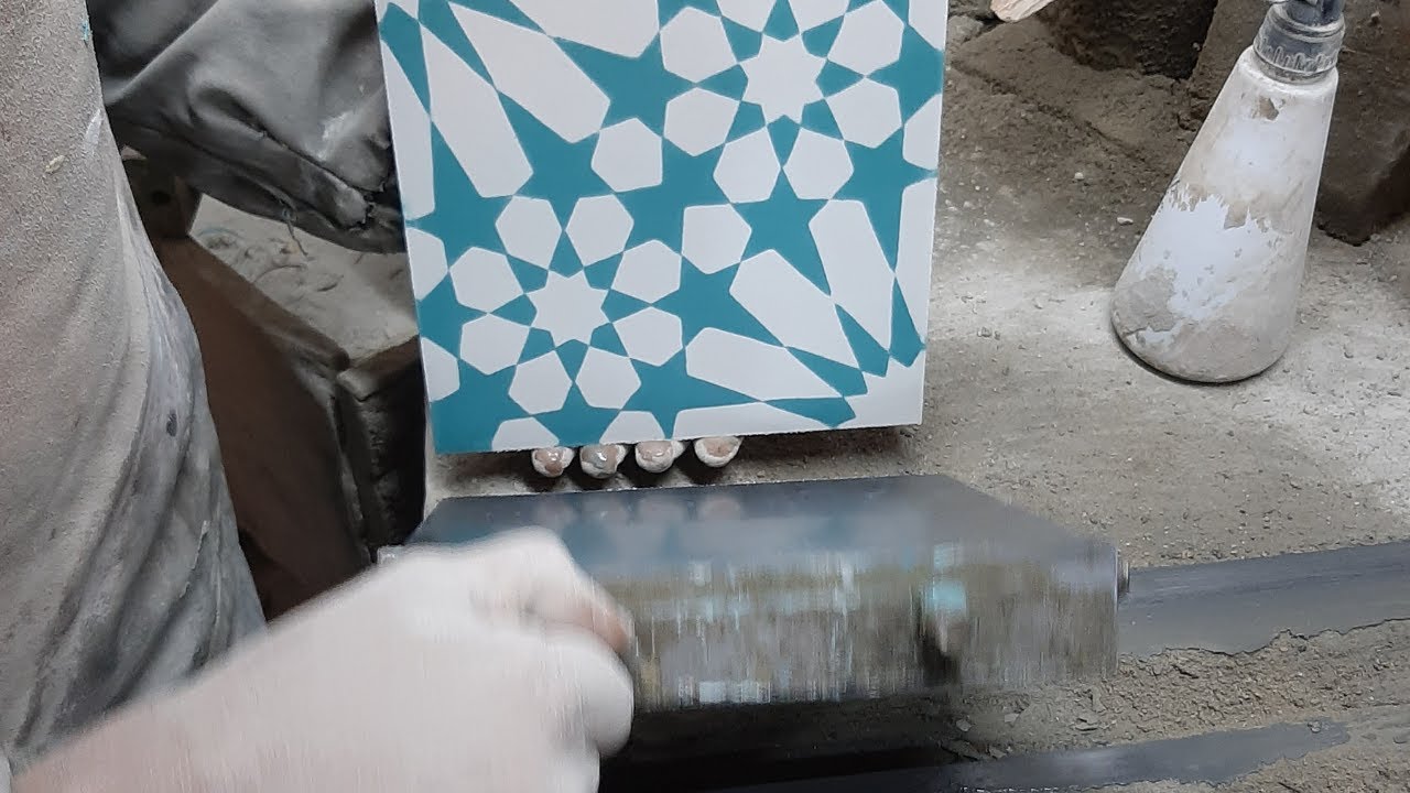 How they are made - patterns for cement tiles - YouTube