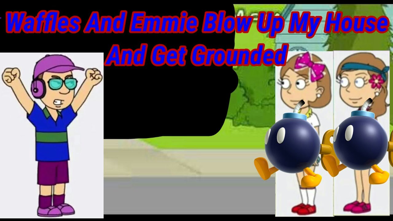 Waffles And Emmie Blow Up My House And Get Grounded - YouTube