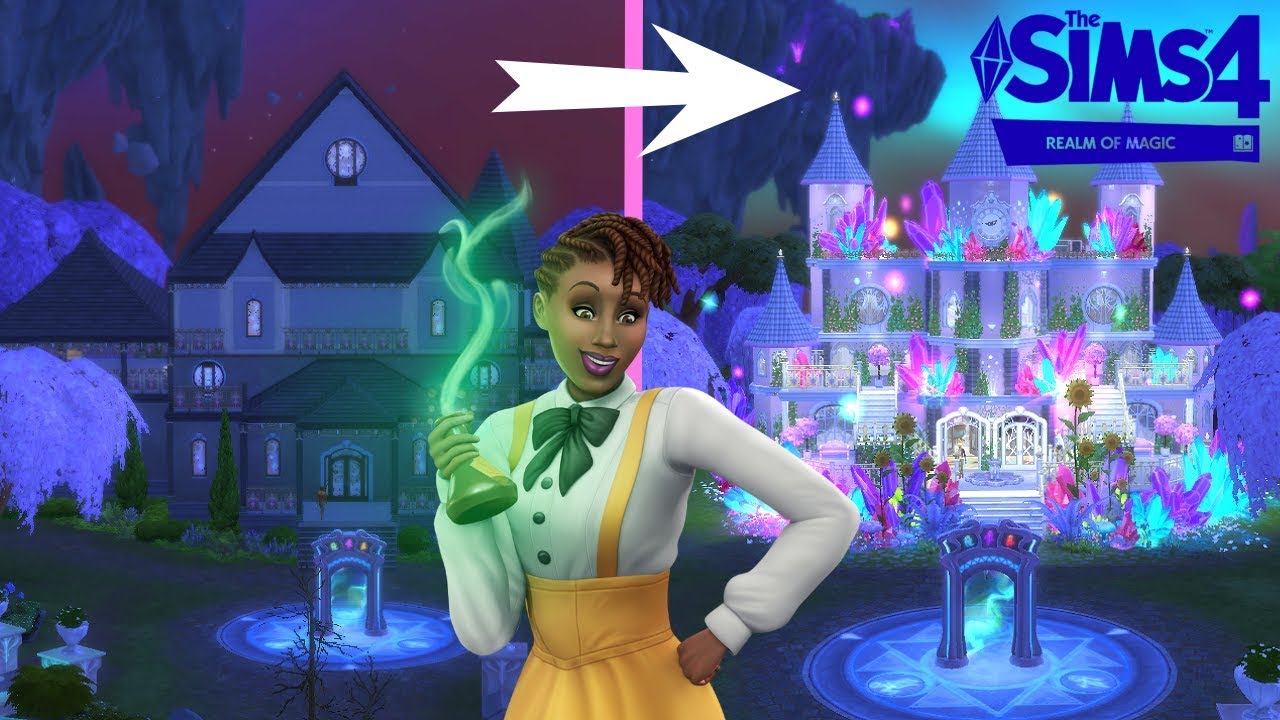 I revamped the Magical Realm | Realm of Magic | Sims 4 - YouTube