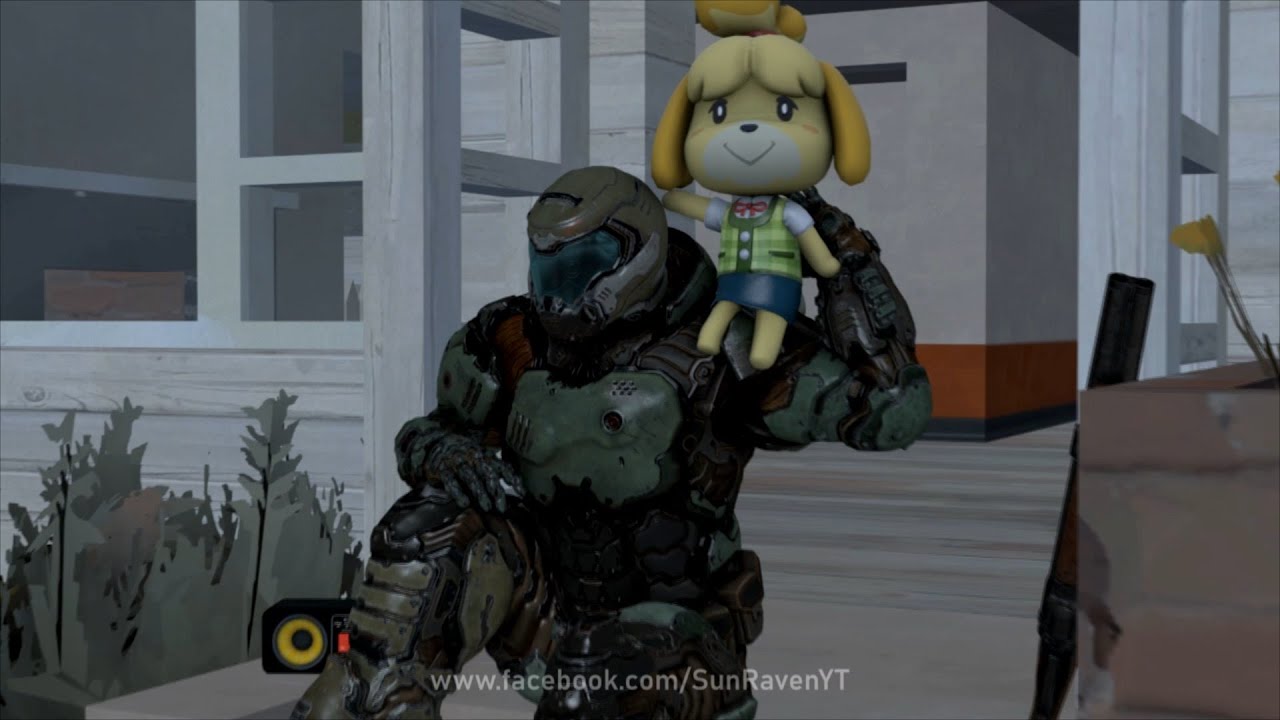 DOOM Slayer & Animal Crossing "Isabelle Slayer" (Parodia SFM).(HD ...