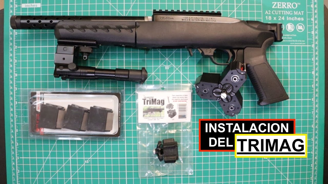 TRIMAG, UNIENDO TRES CARGADORES INDIVIDUALES RUGER 22LR. VIDEO EN ...