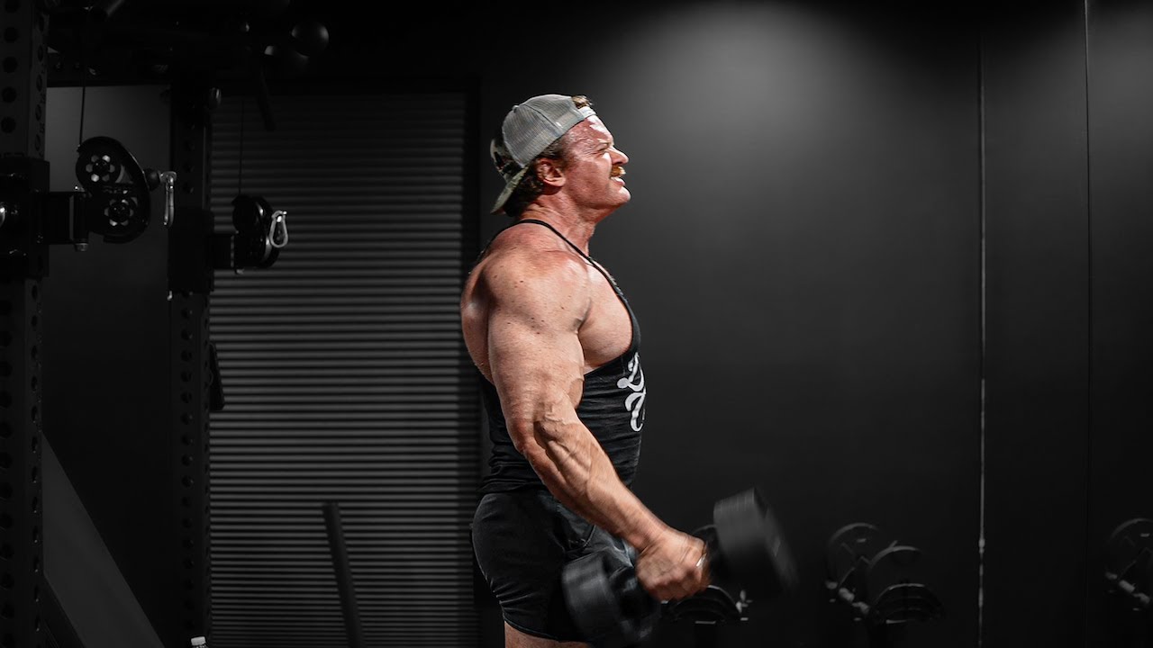 Cut Day 44: Arms- Home Gym - YouTube