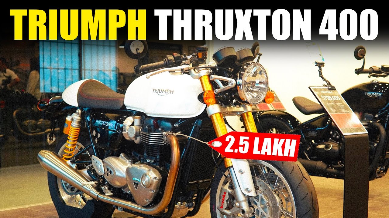 🚨Triumph Thruxton 400 Cafe Racer🚨Is Here | FINAL LOOK | PRICE ...
