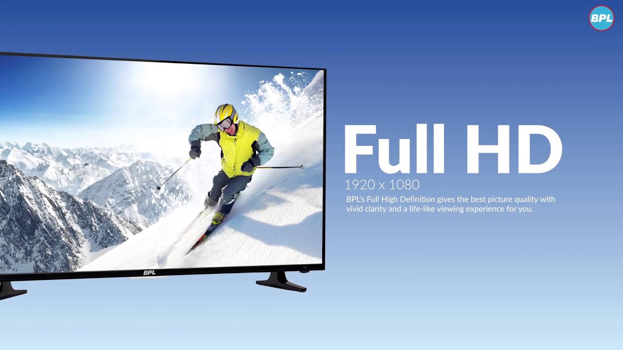 BPL Vivid LED TV - 40 inch Full HD - YouTube