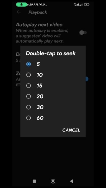 Autoplay off, double tap to skip seconds, tap tp zoom in - YouTube
