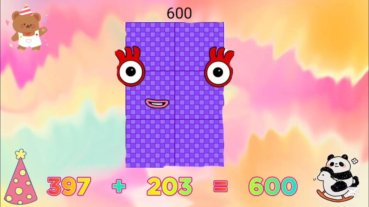 NUMBERBLOCKS ADDITION OF RANDOM BIG SQUARE NUMBERS | ADDING BIG TO SMALL NUMBERS | learning city ...
