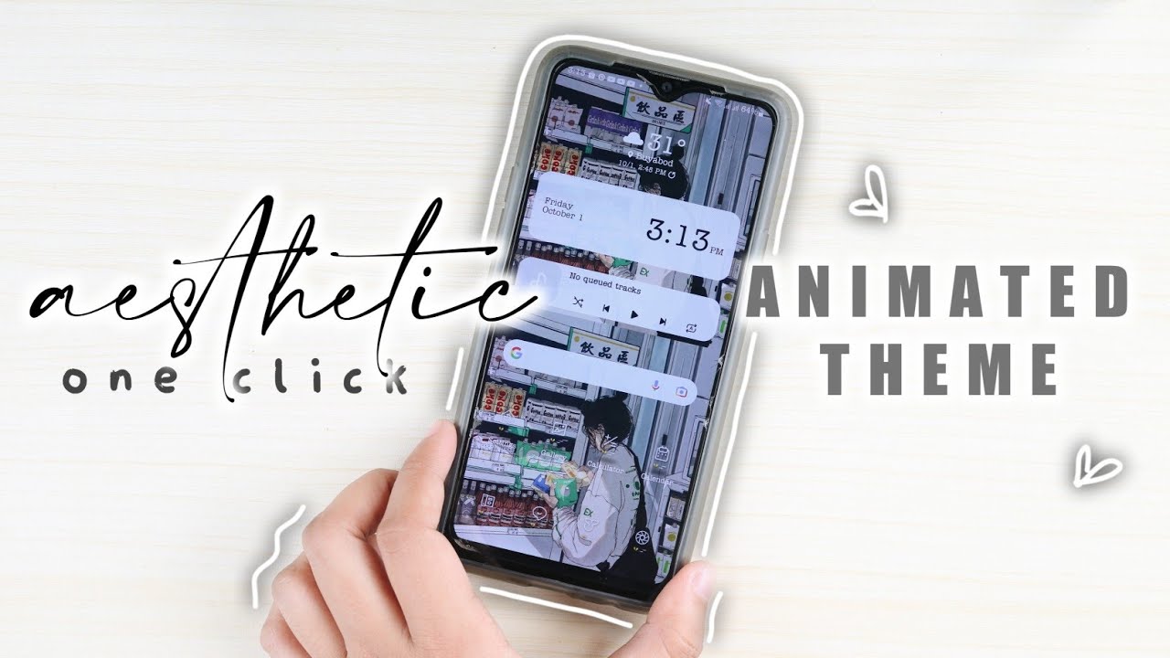 🥪 aesthetic animated theme for samsung phones - free cute theme - YouTube