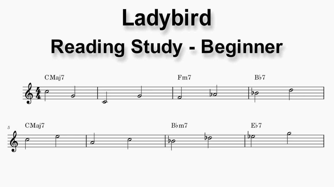 Sight Reading Practice - Ladybird - Beginner - YouTube