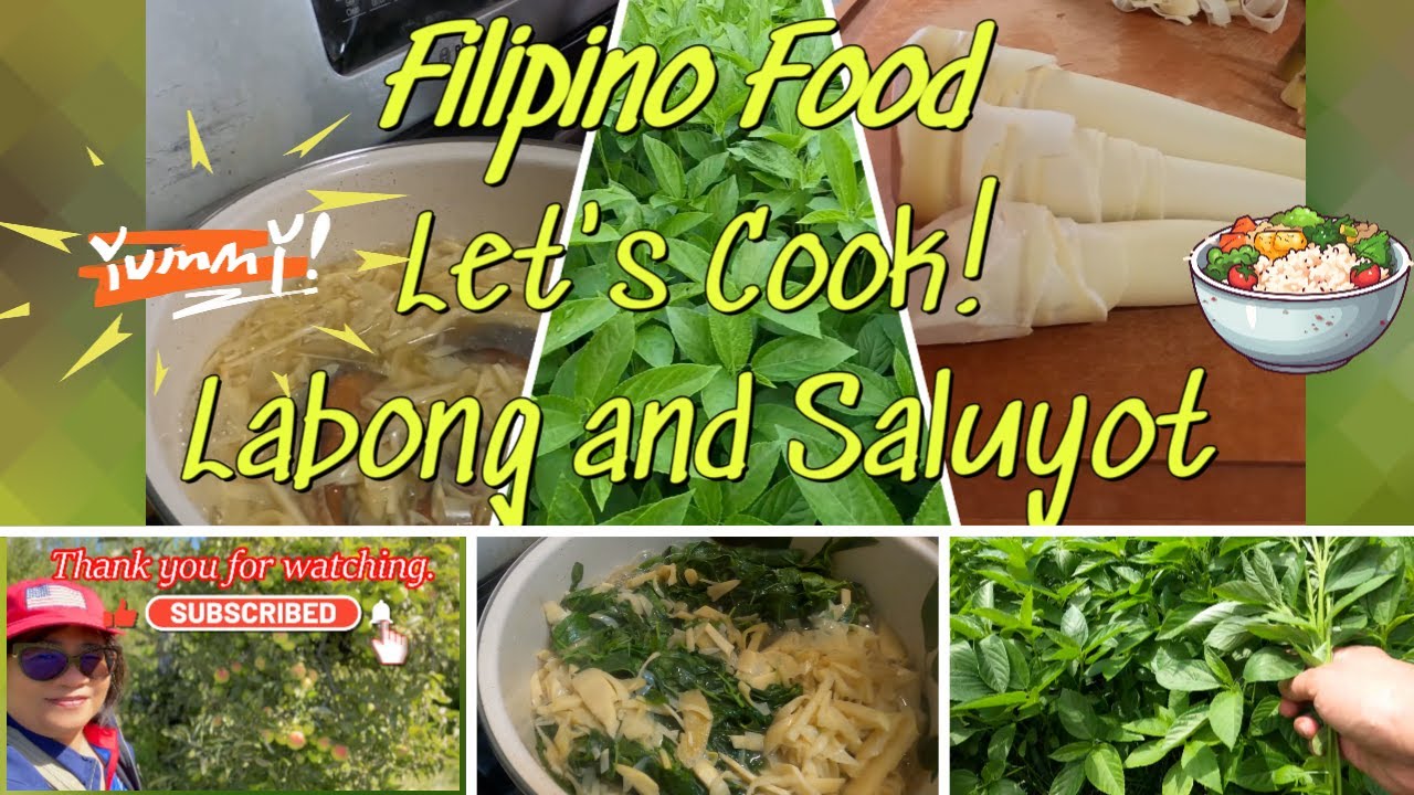 Cooking Filipino Food: Rabong and Saluyot (Bamboo Shoots and Jutes) # ...