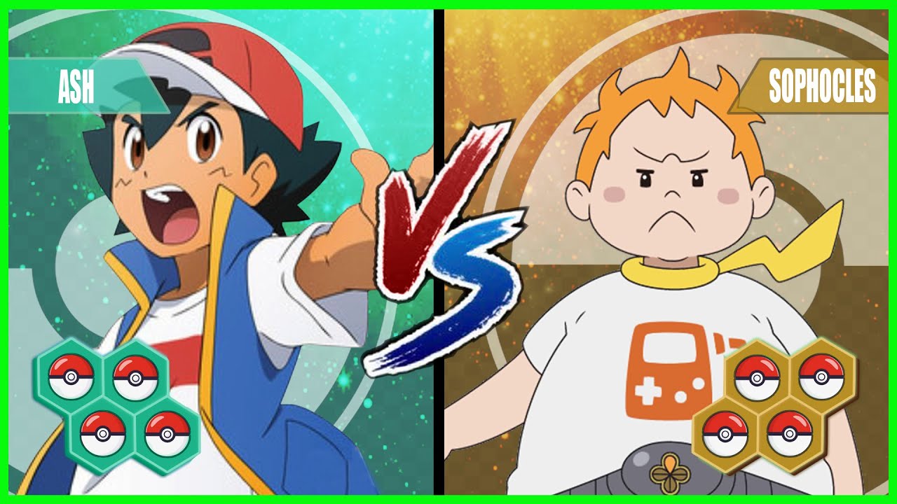 Pokemon Battle Pedia: Ash Vs Sophocles - YouTube