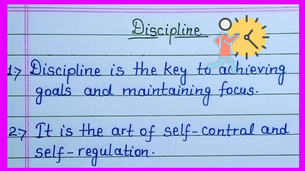 Write about 10 lines on Discipline//10 lines essay on discipline in ...
