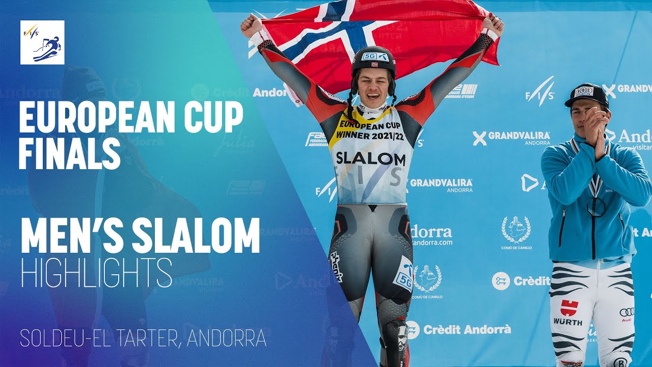 Alexander Steen Olsen (NOR)) | Winner | Men's Slalom Highlights | EC ...