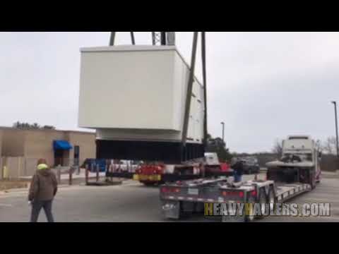 Unloading a Backup Generator | Heavy haulers - YouTube