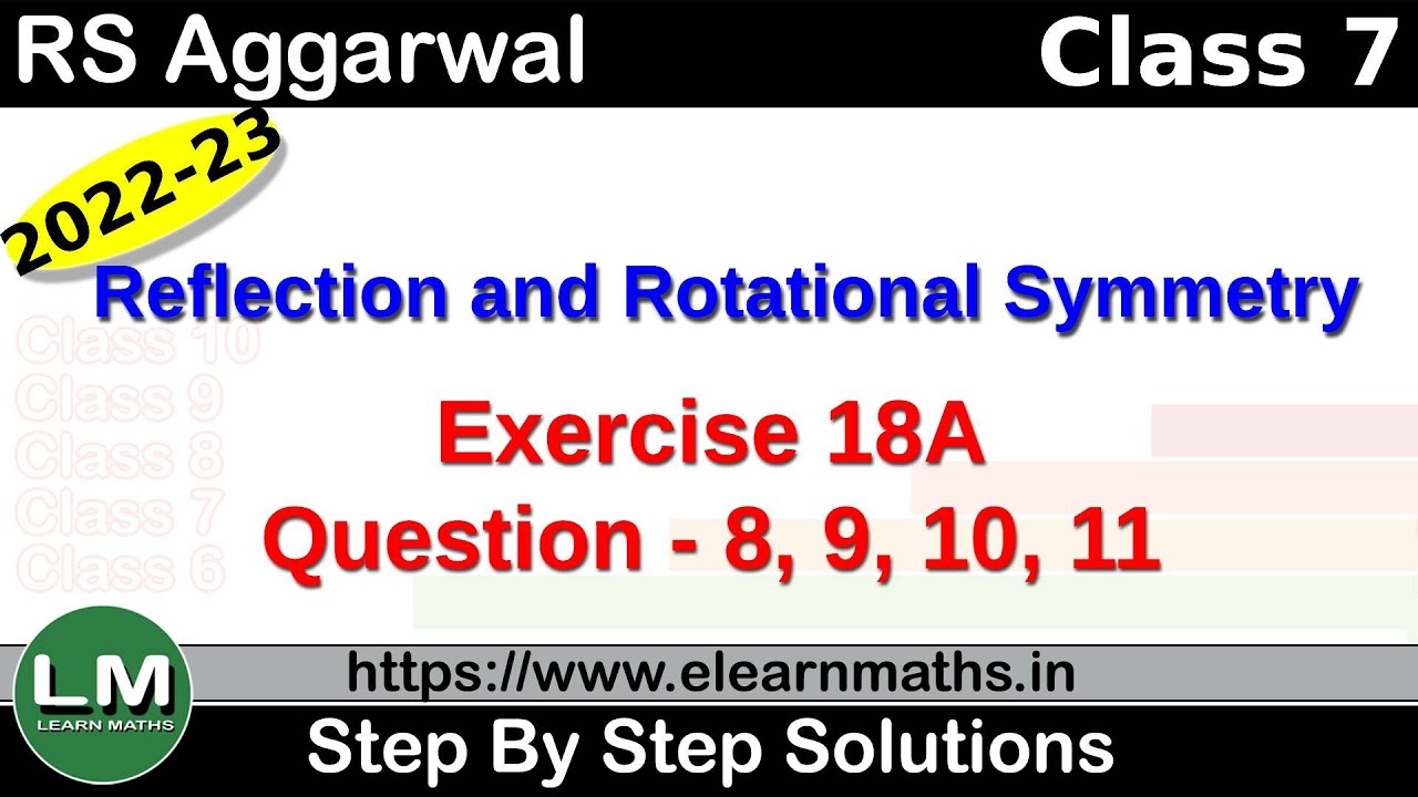 Rotational and Reflection Symmetry | Class 7 Chapter 18 Exercise 18A ...