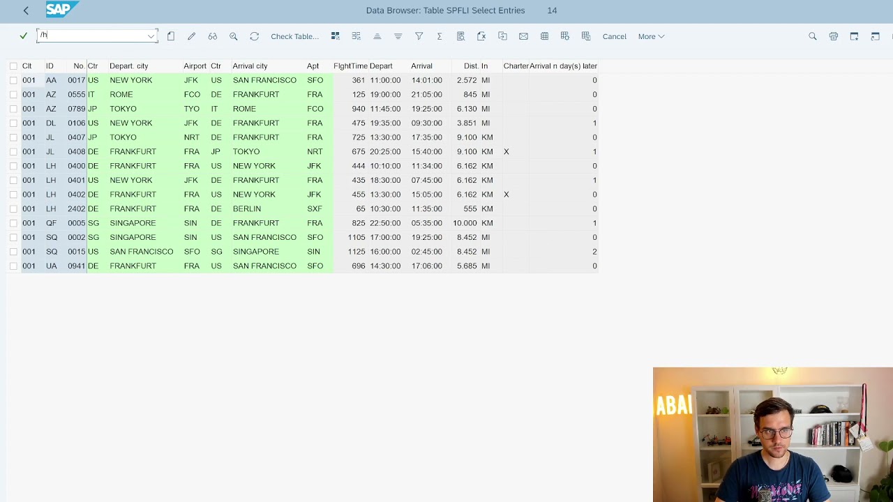 Changing any database entry via SE11 or SE16 - YouTube