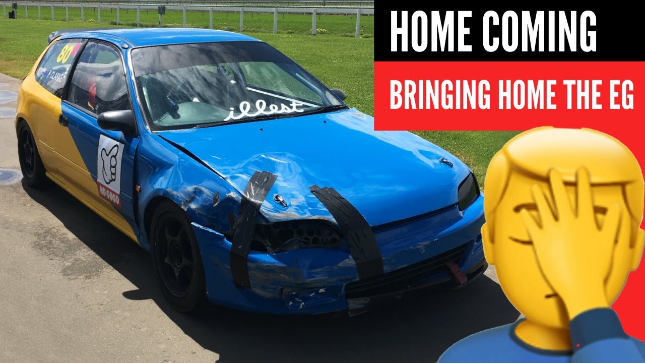 Crashed Civic Rescue - After months away it's finally coming home ...