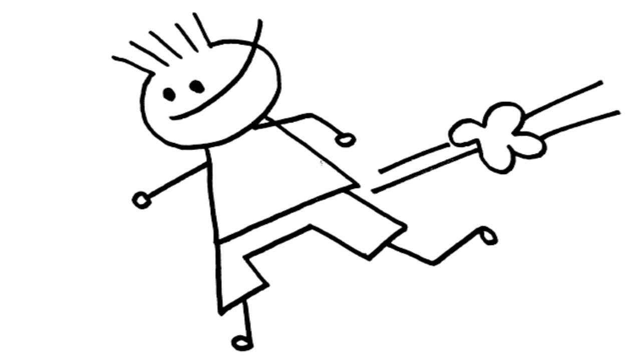 How to Draw a Cute Cartoon Kid Running and Farting | Easy Drawing ...