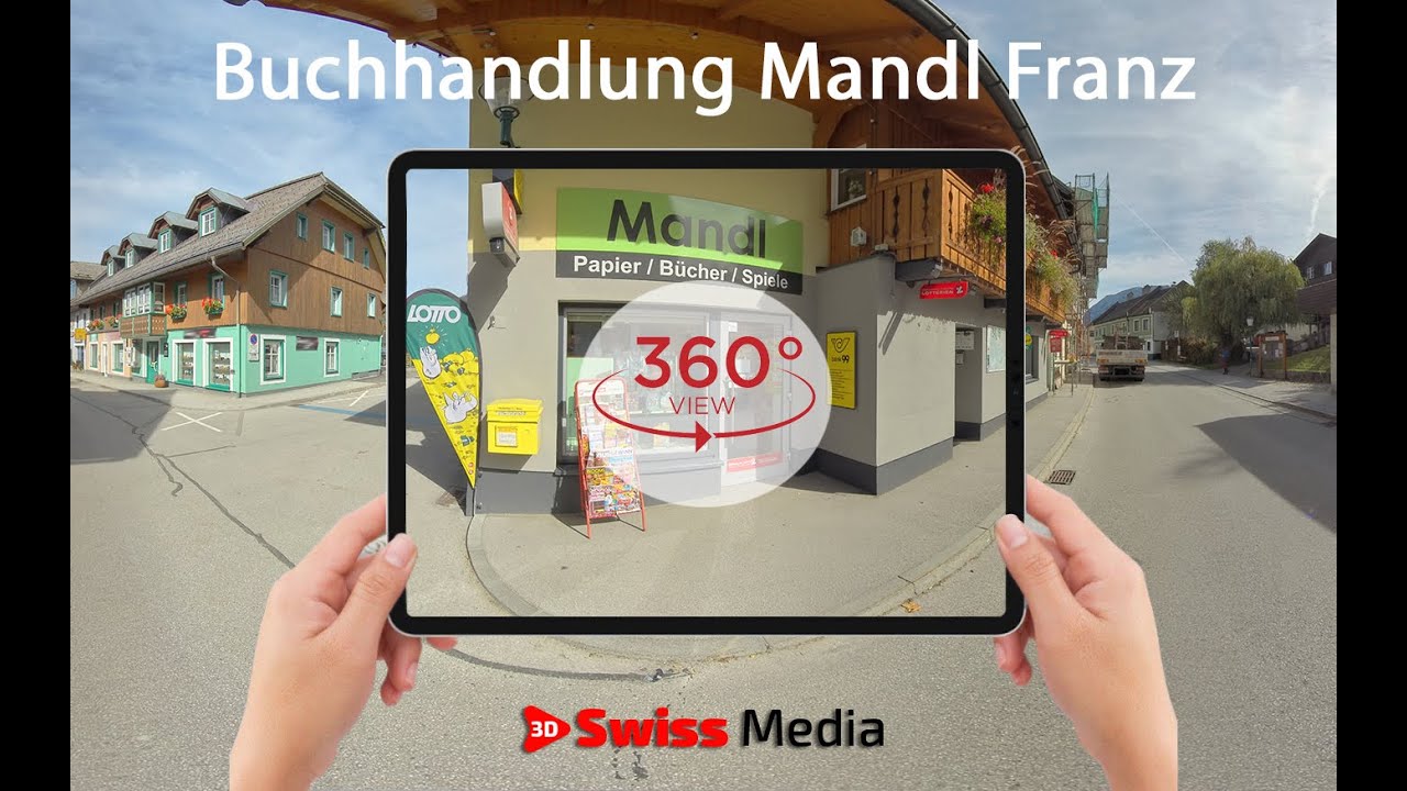 Buchhandlung Mandl Franz - 360 Virtual Tour Services - YouTube