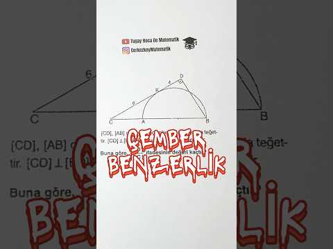 BENCE GÜZEL SORU 📐 #geometrisoruçözümü #yks2025 #benzerlik #çember