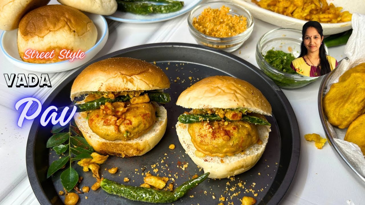Vada Pav |Mumbai Special Vada Pav Recipe |Home Made vada pav |Street ...