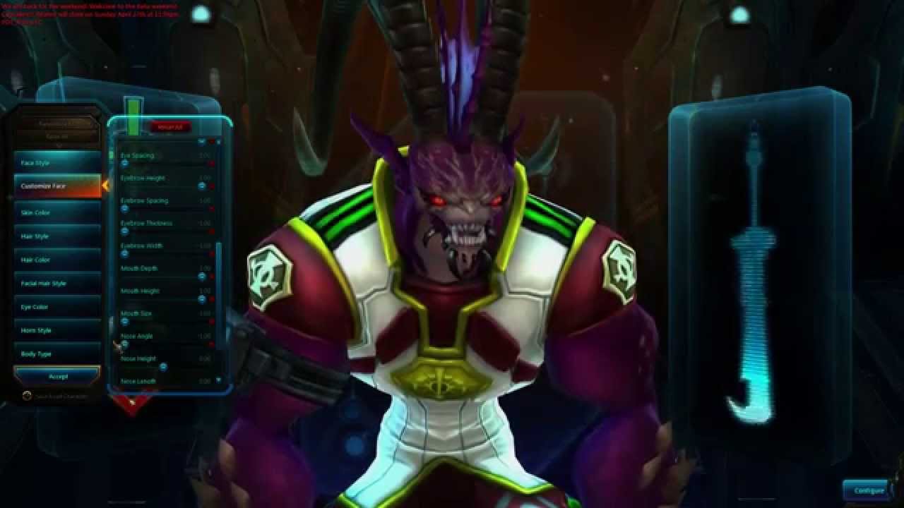 WildStar: Character Creation -Dominion- Draken / Male - YouTube