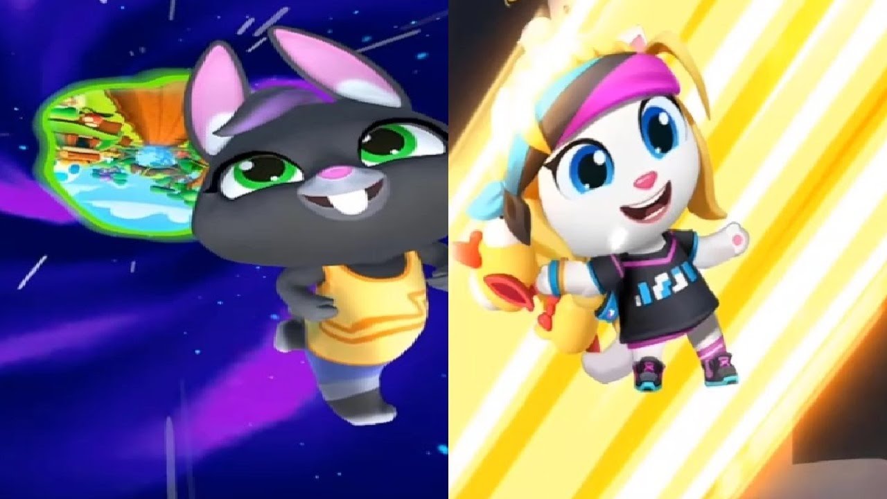 TALKING TOM GOLD RUN 2 Talking Becca VS TOM CAT BIG ADVENTURE GAMEPLAY ...