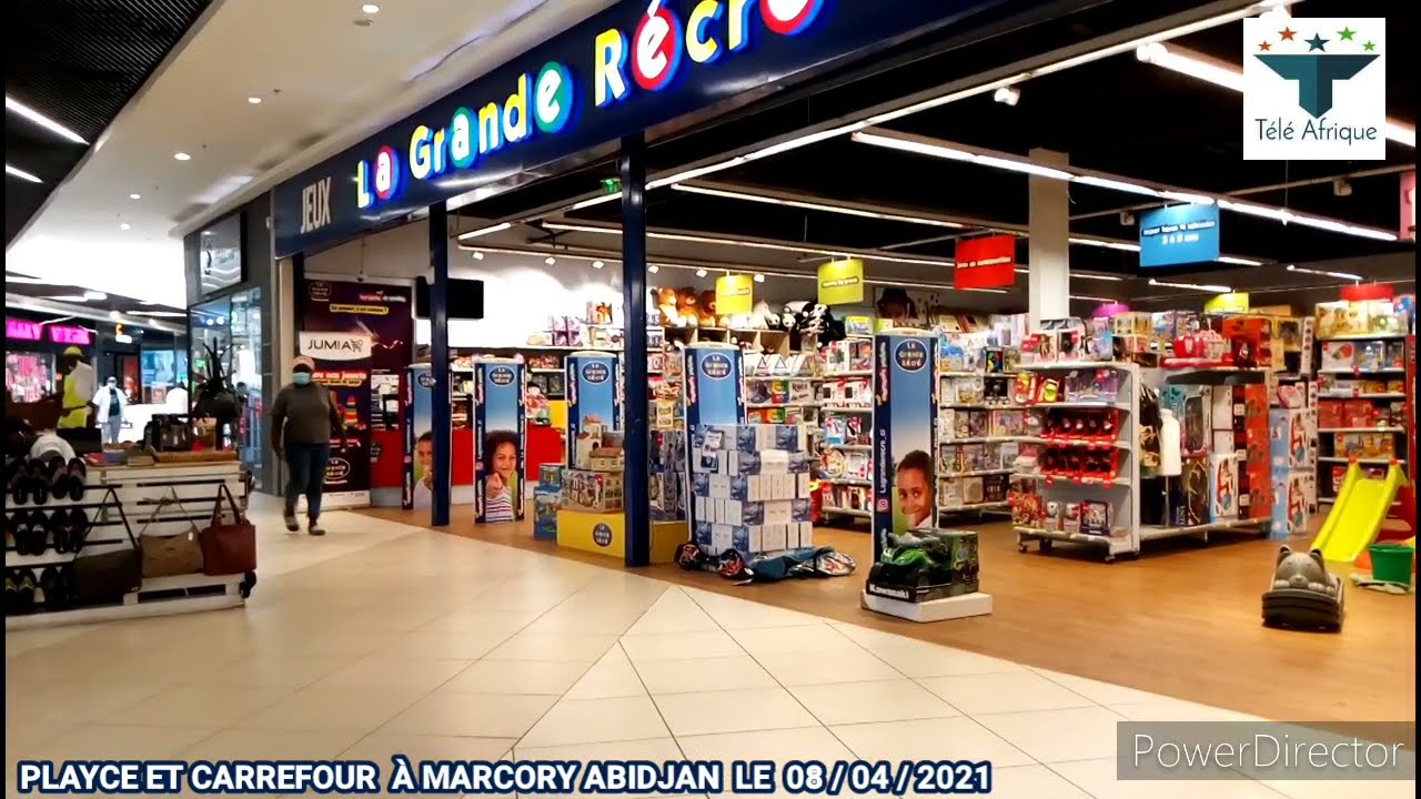 CARREFOUR ET PLAYCE DE MARCORY A ABIDJAN COTE D'IVOIRE - YouTube