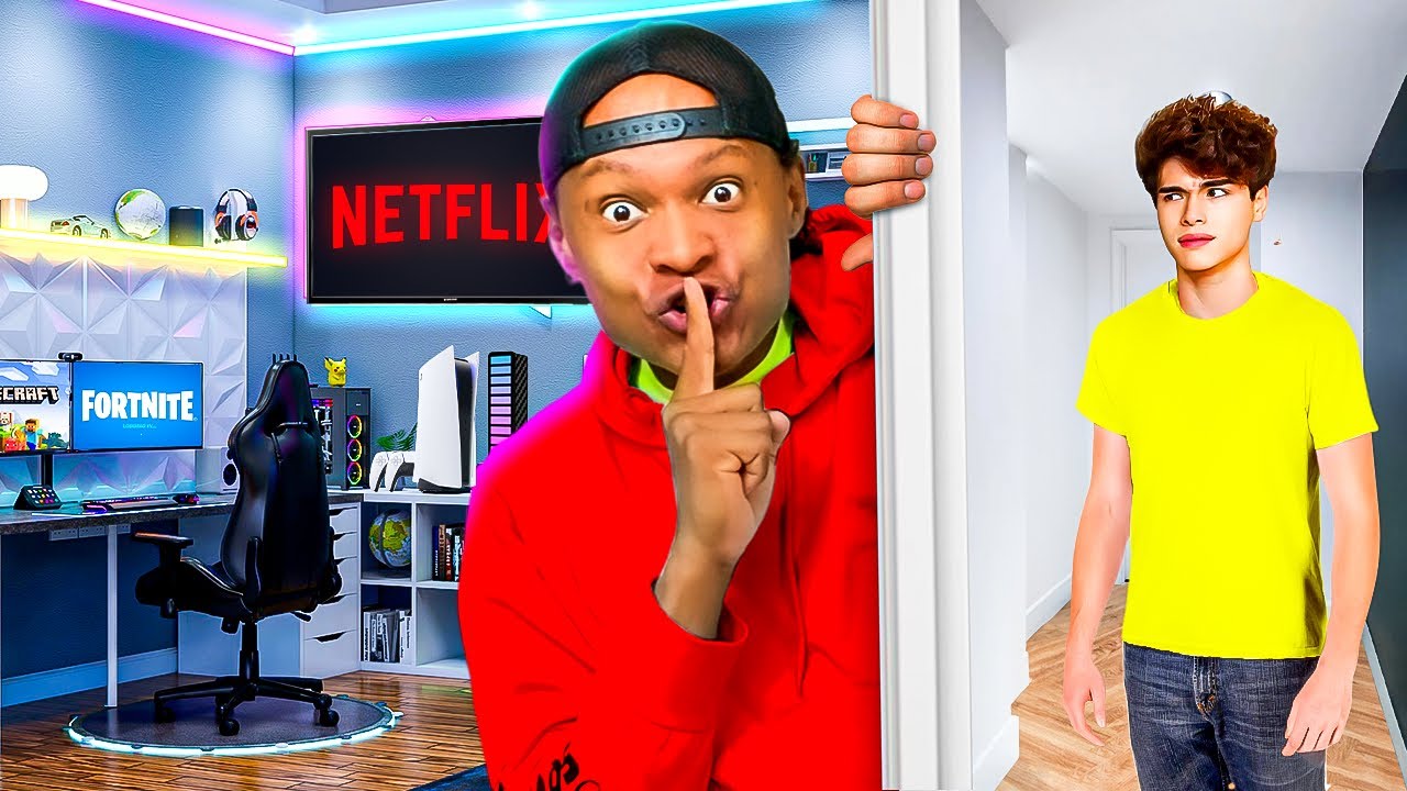 I Built A SECRET ROOM to hide from Stokes Twins! 🤫 - YouTube