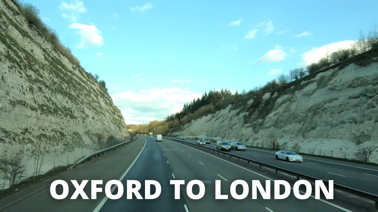 UNSEEN BUS RIDE: Oxford to London | National Express bus tour [ 1h55m ...