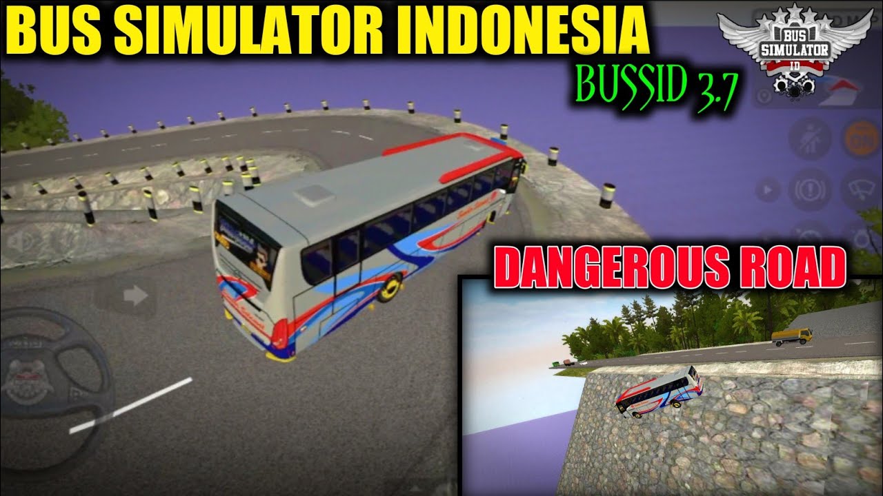most dangerous road | bus simulator Indonesia | Indian bus game | # ...