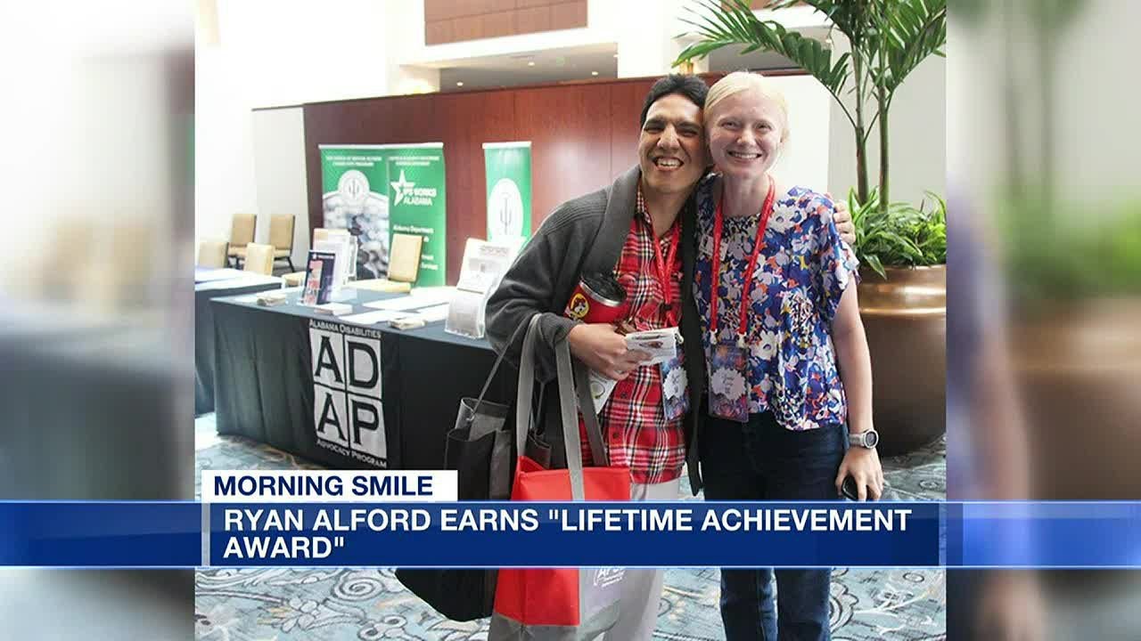 Morning Smile: Ryan Alford earns 'lifetime achievement award' - YouTube