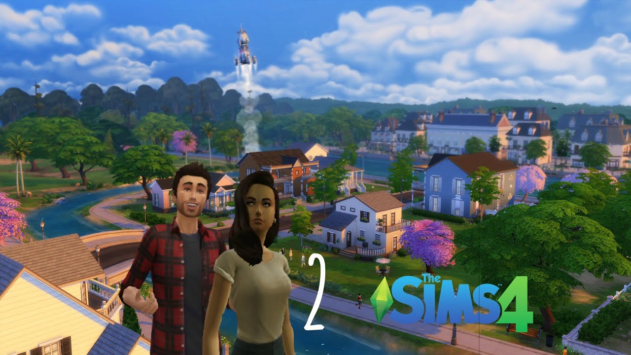 "Let's Play": The Sims 4 Part 2- Getting to know our sims/home! - YouTube
