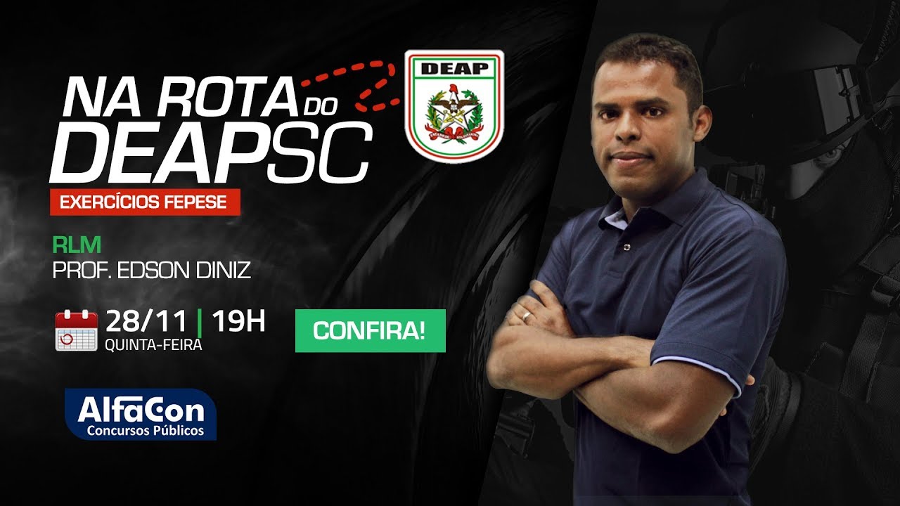 Aula de Raciocínio Lógico Matemático - Prof. Edson Diniz - AO VIVO ...