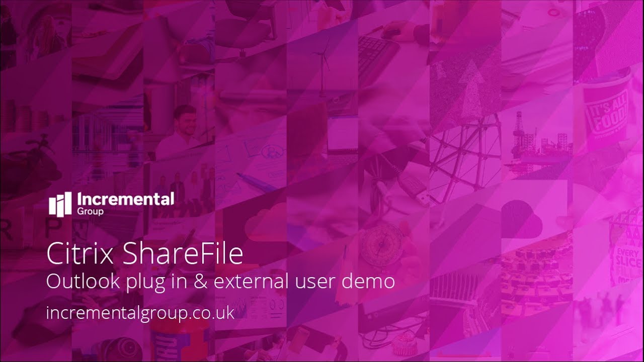 Citrix ShareFile - Outlook plug in & external user demo - YouTube