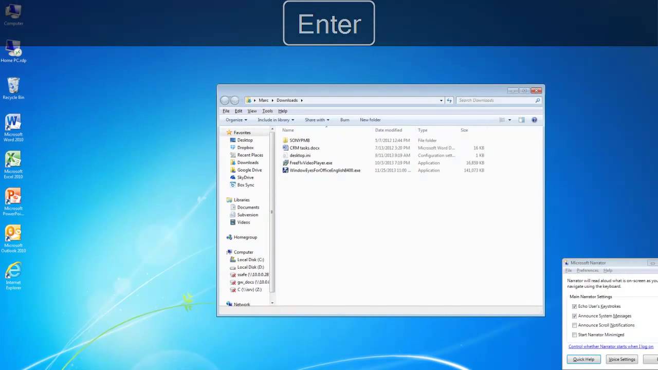 Getting Started With Window-Eyes For Office (Complete) - YouTube