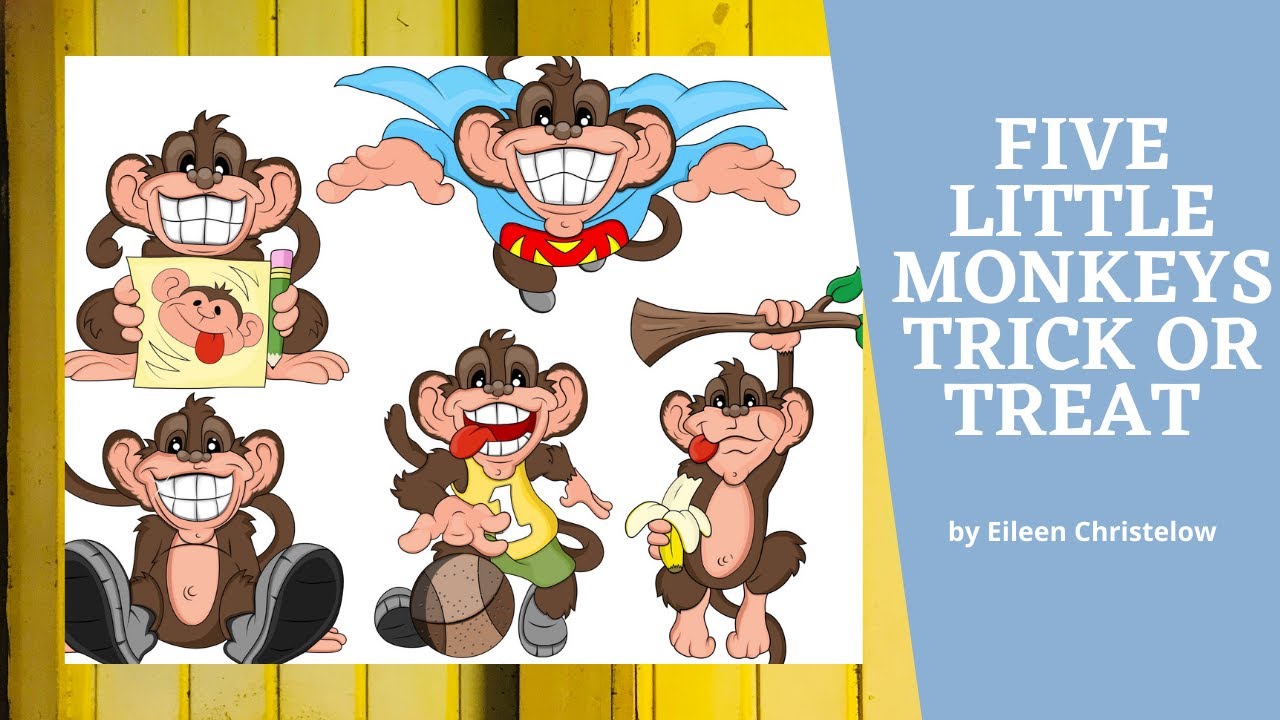 Kids Books Read Aloud Halloween Books: Five Little Monkeys Trick or ...