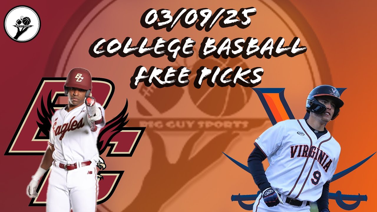 FREE College Baseball Picks 3/09/25 I 11-3 FREE PICKS STREAK I 7-1 VIP ...