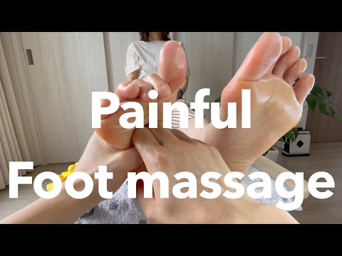 Painful Japanese Foot massage　痛い足ツボ【ASMR】