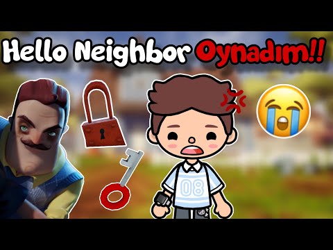 Hello Neighbor Oynadım!!😭 / Justin Toca Plus 