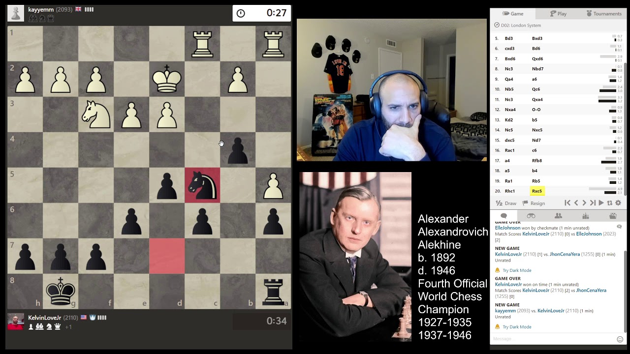 Chess.com Bullet October 26th, 2020. Part 2. *Warning Some Language ...