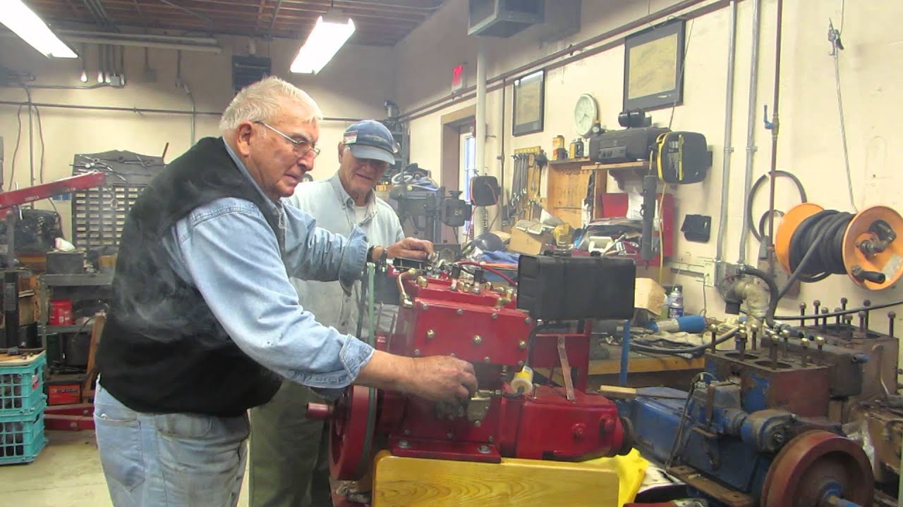 2 cyl Marstal Sail Boat Engine. - YouTube