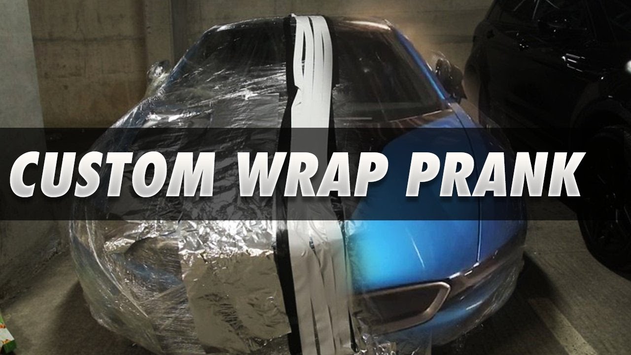 WRAPPING JMX'S NEW I8 PRANK!!!! - YouTube