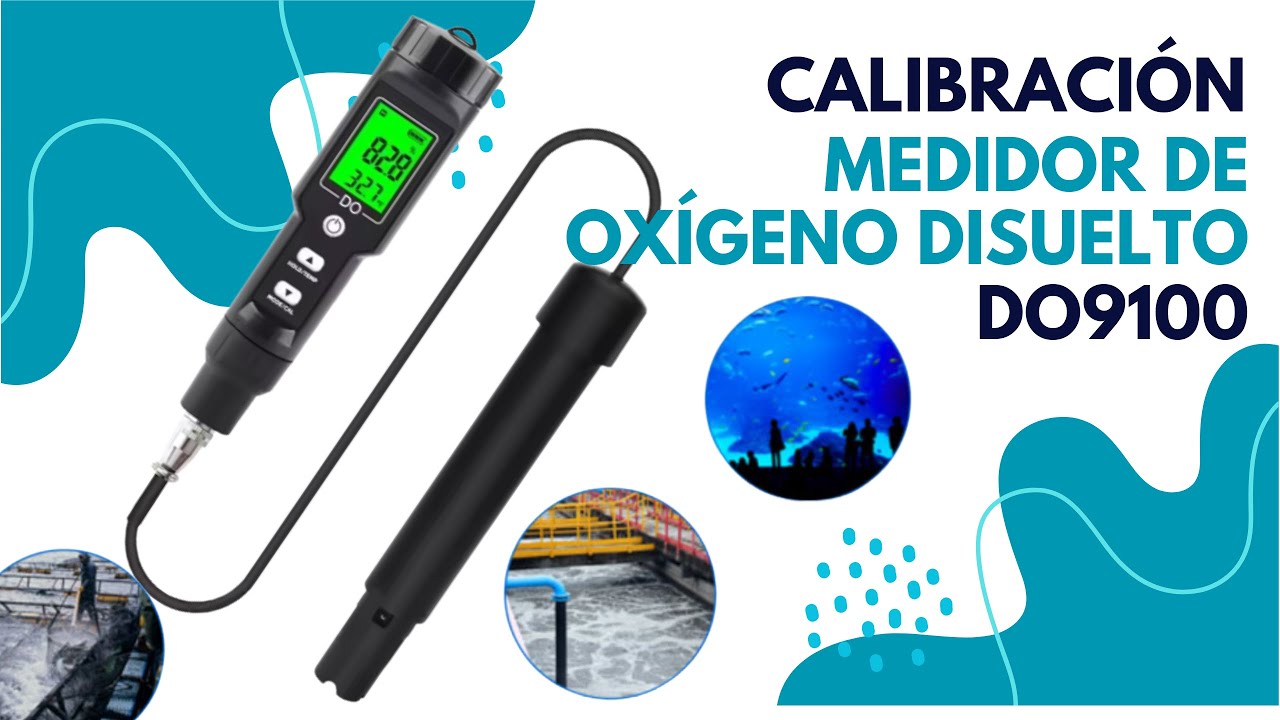 DO9100: Cómo calibrar y usar el medidor de oxígeno disuelto - YouTube