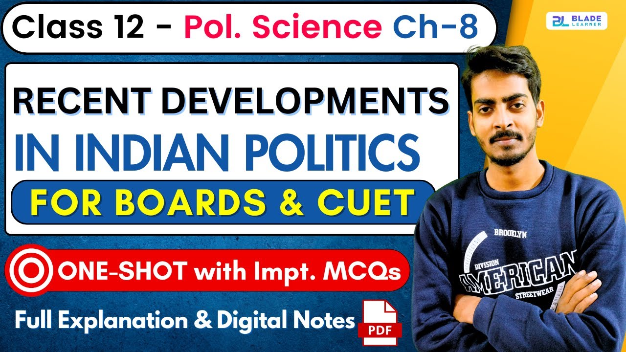 Recent Developments in Indian Politics | Class 12 Political Science ...